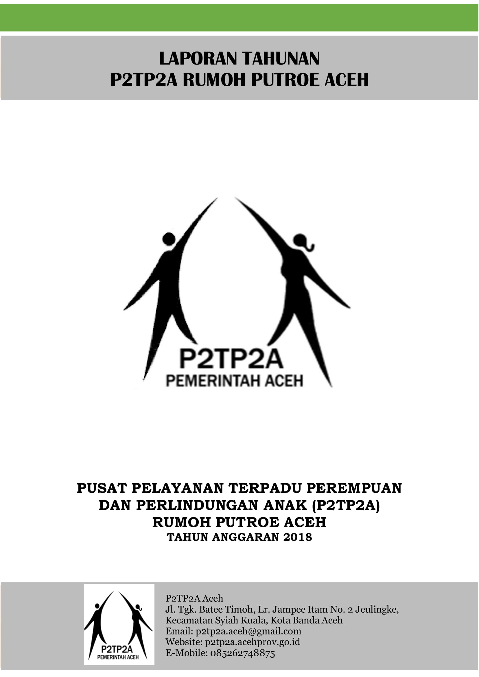 Laporan Tahunan P2TP2A Tahun 2018