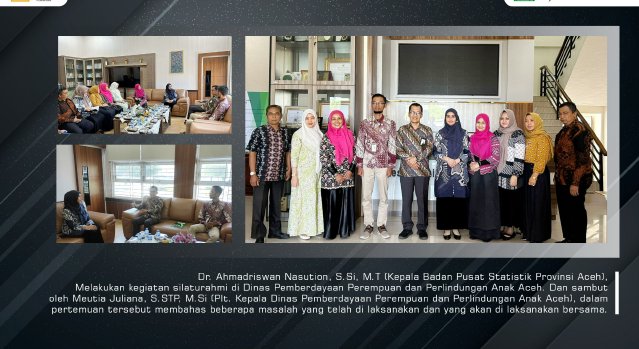Kunjungan Kadis BPS Aceh ke Dinas PPPA Aceh